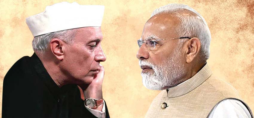 India’s political titans Nehru & Modi | Uday India